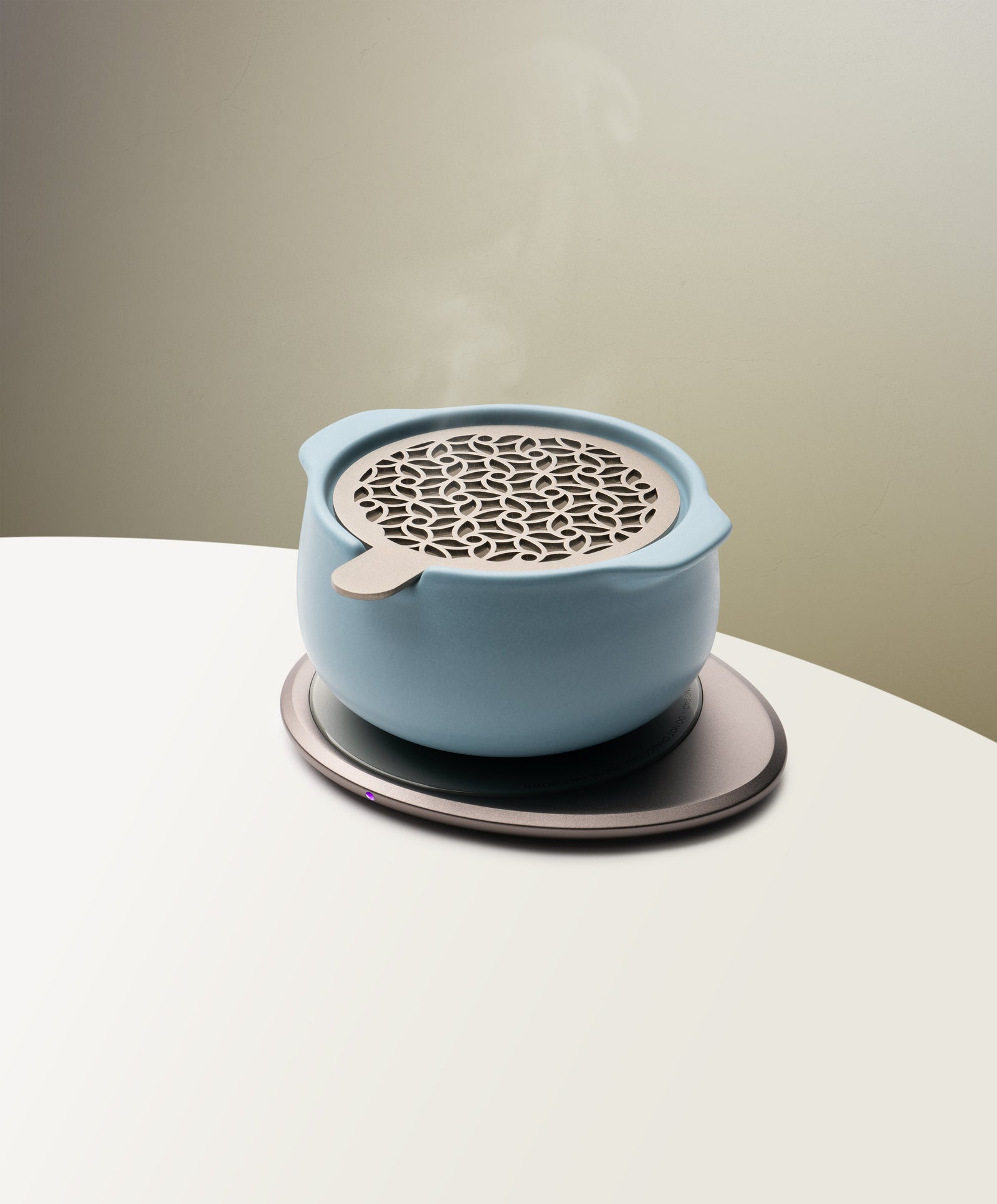Jun Self-heating Diffuser Set - Moonmist Blue