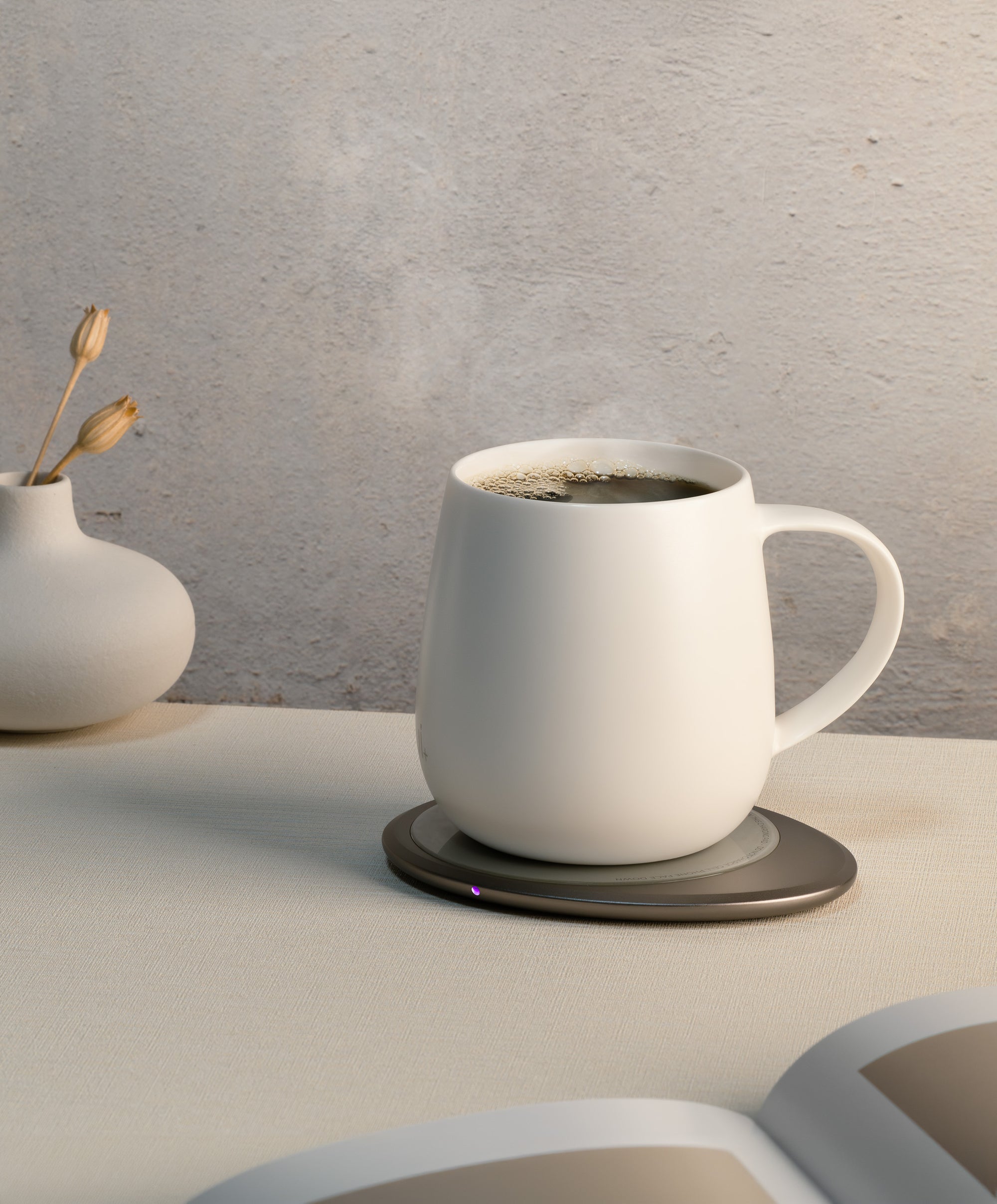 Ui 3 Self-heating Mug Set - Jasmine White