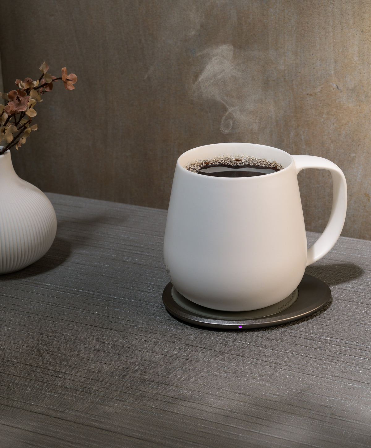 Ui+ Self-heating Mug Set - Jasmine White