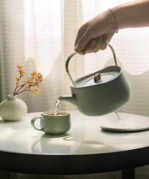 Leiph Self-heating Teapot Set - Deep Navy