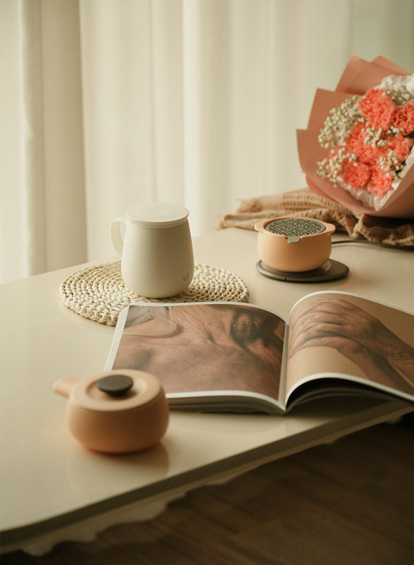 Ui Fine Ceramic Self Heating Mug | Coffee and Tea Cup | Ohom