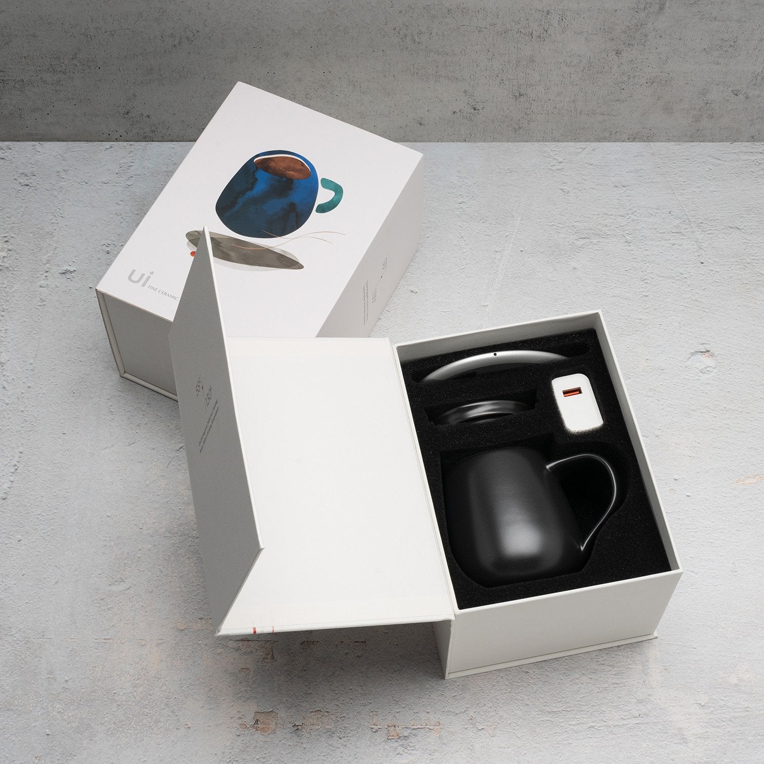 Ui 3 Self-heating Mug Set - Inkstone Black