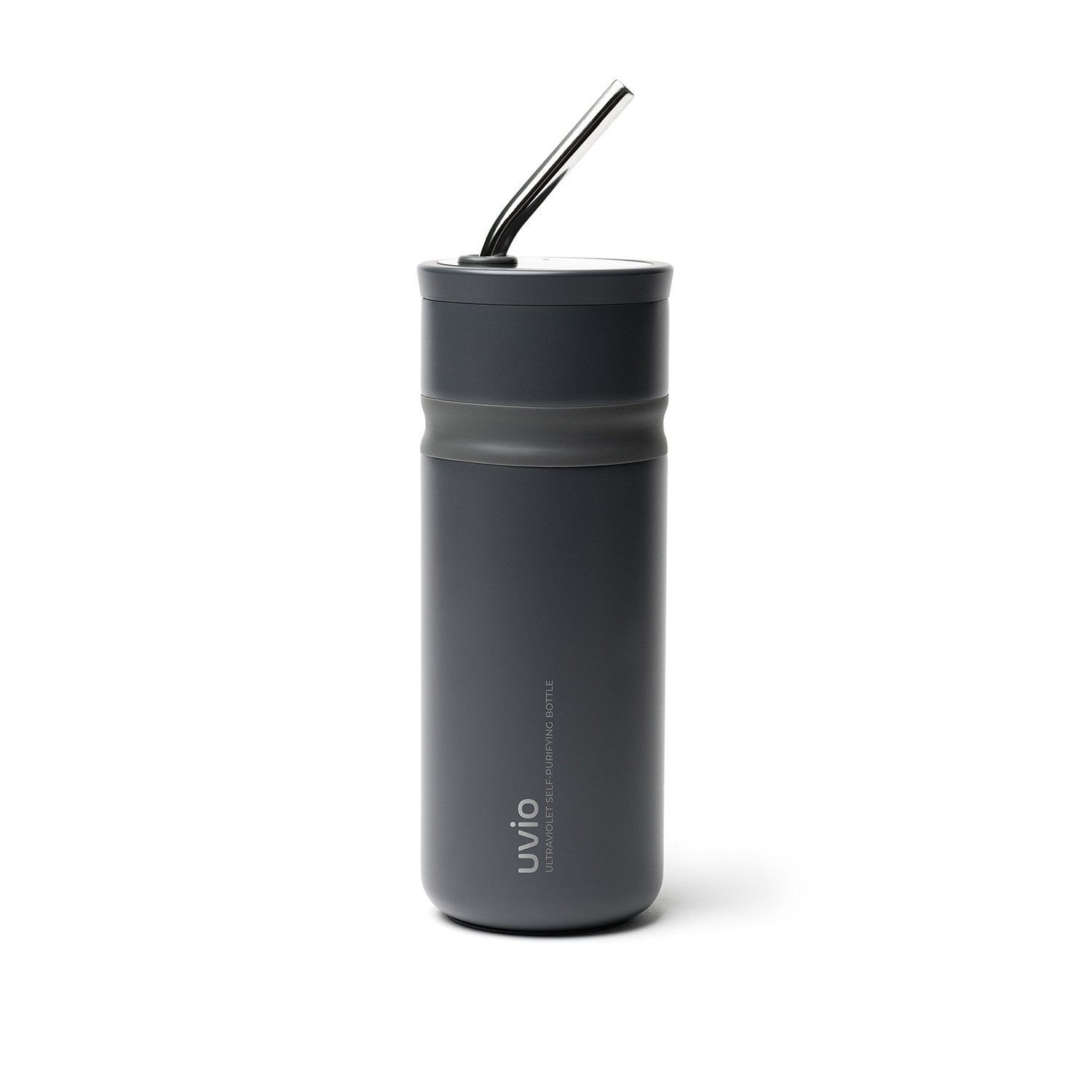 Uvio Self Purifying Water Bottle - Charcoal Black